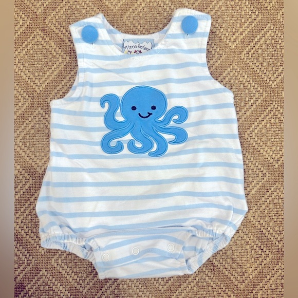 Three Sisters | One Pieces | Three Sisters Blue And White Striped ...